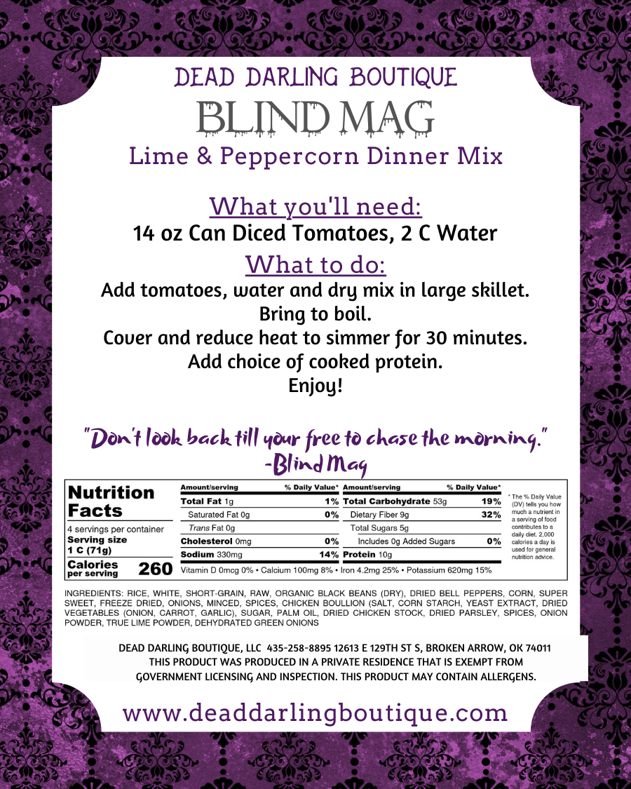 Blind Mag Dinner Kit | Dead Darling Boutique